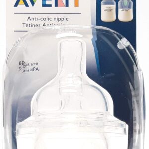 Philips Avent BPA-Free Medium Flow Nipple 2Ct - Pack of 3