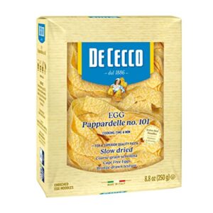 de cecco pasta, egg pappardelle, 8.8 ounce