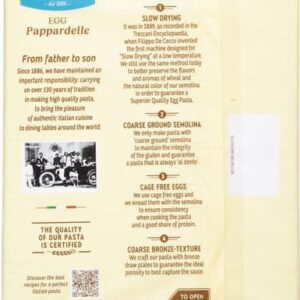 De Cecco Pasta, Egg Pappardelle, 8.8 Ounce