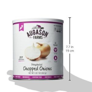 Augason Farms Dehydrated Chopped Onions No. 10 Can, 1 lb 7 oz (652 g) (5-12000)