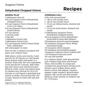 Augason Farms Dehydrated Chopped Onions No. 10 Can, 1 lb 7 oz (652 g) (5-12000)