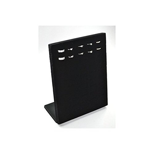 KLOUD City ® Velvet 50 Slots Ring Organizer/Tray/Pad/Showcase/Display Case (Black)