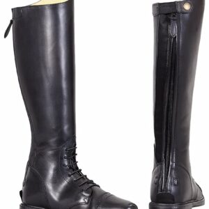 TuffRider Women's Baroque Field Short Boots, Black, 9 Wide