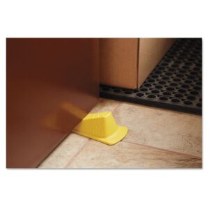 Master Caster 00966 Giant Foot Doorstop, No-Slip Rubber Wedge, 3-1/2w x 6-3/4d x 2h, Safety Yellow