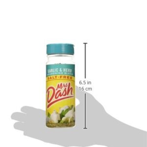 Dash Salt-Free Seasoning Blend, Garlic & Herb, 6.75 Ounce