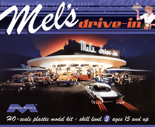 Moebius 1:87 Scale Mels Drive-in Model Kit