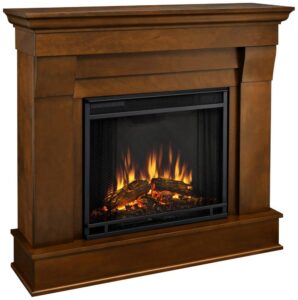 real flame chateau electric fireplace in espresso