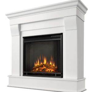 Real Flame White Chateau Electric Fireplace, Small