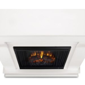 Real Flame White Chateau Electric Fireplace, Small