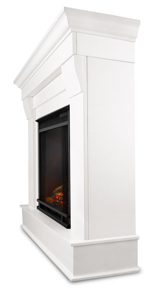 Real Flame White Chateau Electric Fireplace, Small