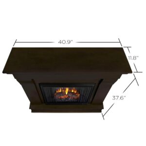 Real Flame 5910E-DW Chateau Fireplace, Small, Dark Walnut