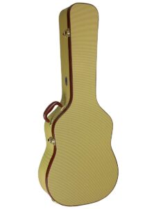 gearlux dreadnought acoustic guitar hard case - tweed