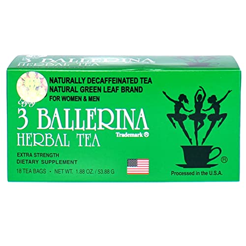 3 BALLERINA TEA DIETERS DRINK EXTRA STRENGTH, 1.88oz 18 Count(3 BOXES)