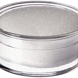 SE Clear Round Display Containers with Snap-On Lids and White Foam Fillers (Pack of 36) - GJ837W