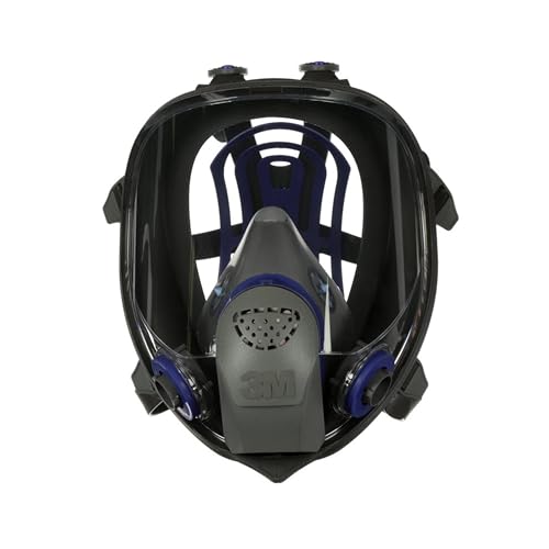 3M Ultimate FX Full Facepiece Reusable Respirator, FF-403, NIOSH, ANSI, Six-Strap Harness for a Secure Comfortable Fit, Cool Flow Valve, Passive Speaking Diaphragm, Large