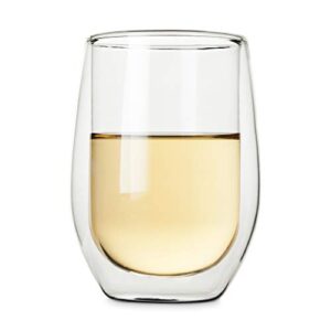 Double Wall Stemless Glass by True