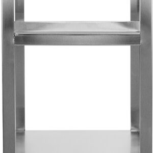 Carlisle FoodService Products Stainless Steel 3 Shelf Utility Cart, 15.5" x 24", Silver, 300 Pound Capacity