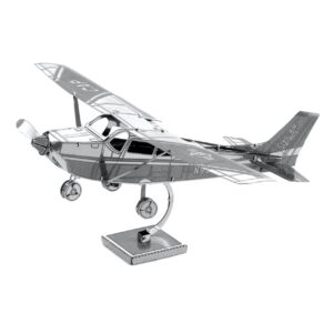 fascinations metal earth cessna 172 airplane 3d metal model kit