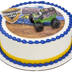 DecoSet Monster Jam Full Throttle Fun Cake Topper, 2-Piece Toppers Set with Keepsake Truck and DecoPic