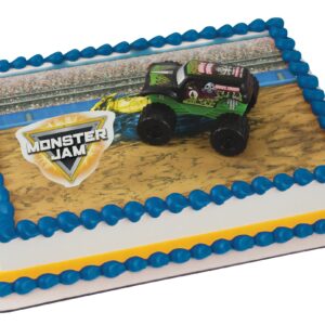 DecoSet Monster Jam Full Throttle Fun Cake Topper, 2-Piece Toppers Set with Keepsake Truck and DecoPic