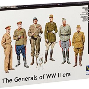 Master Box WWII Famous Generals (6) Figure Model Building Kits (1:35 Scale)