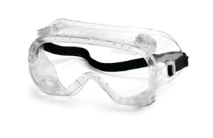 gateway safety 32392 traditional technician splash safety goggle, 390 cap vent, clear anti-fog lens