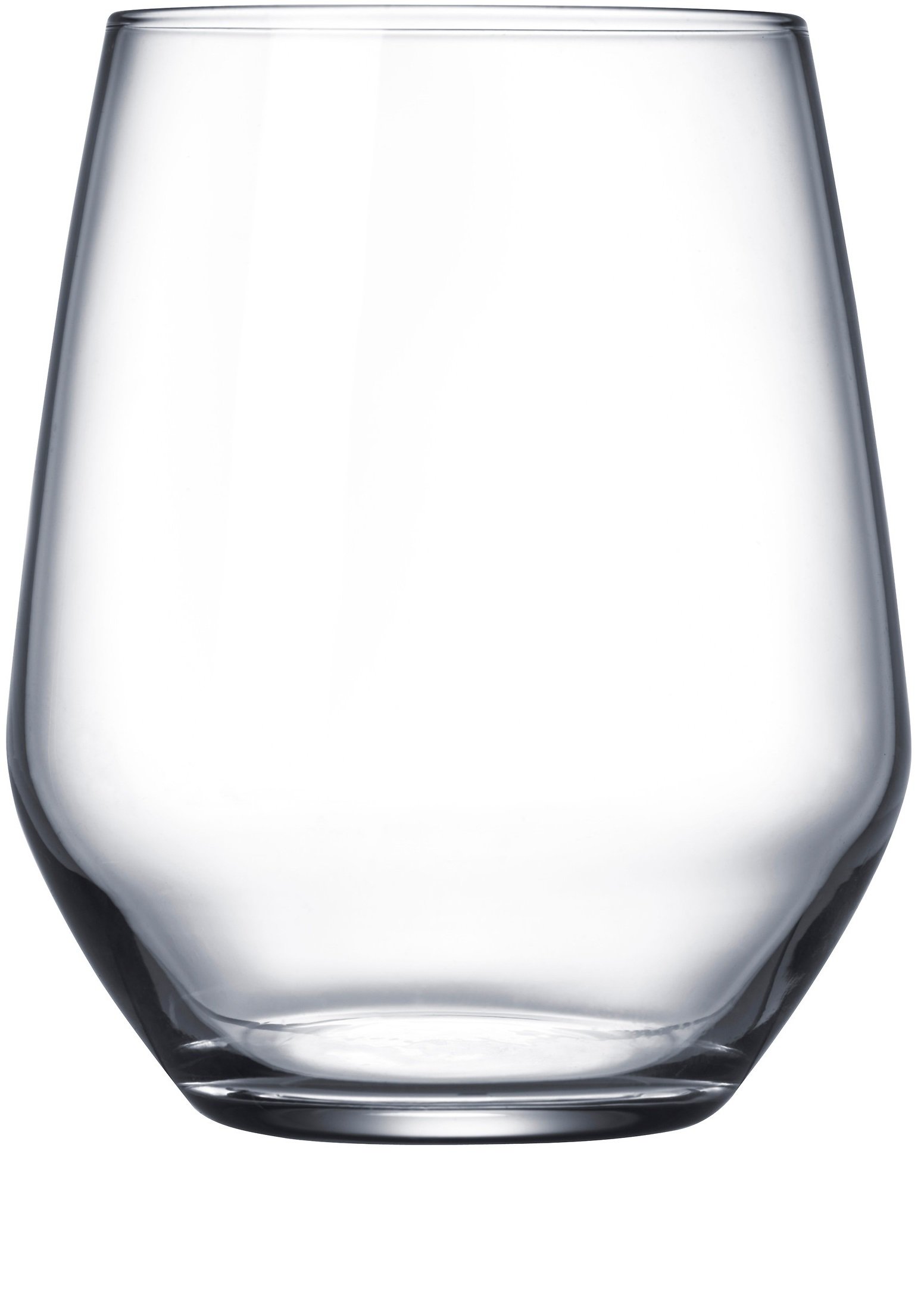 Circleware Basic Stemless White-Red Wine Drinking Glasses, Set of 4, 16 ounce, Limited Edition Glassware