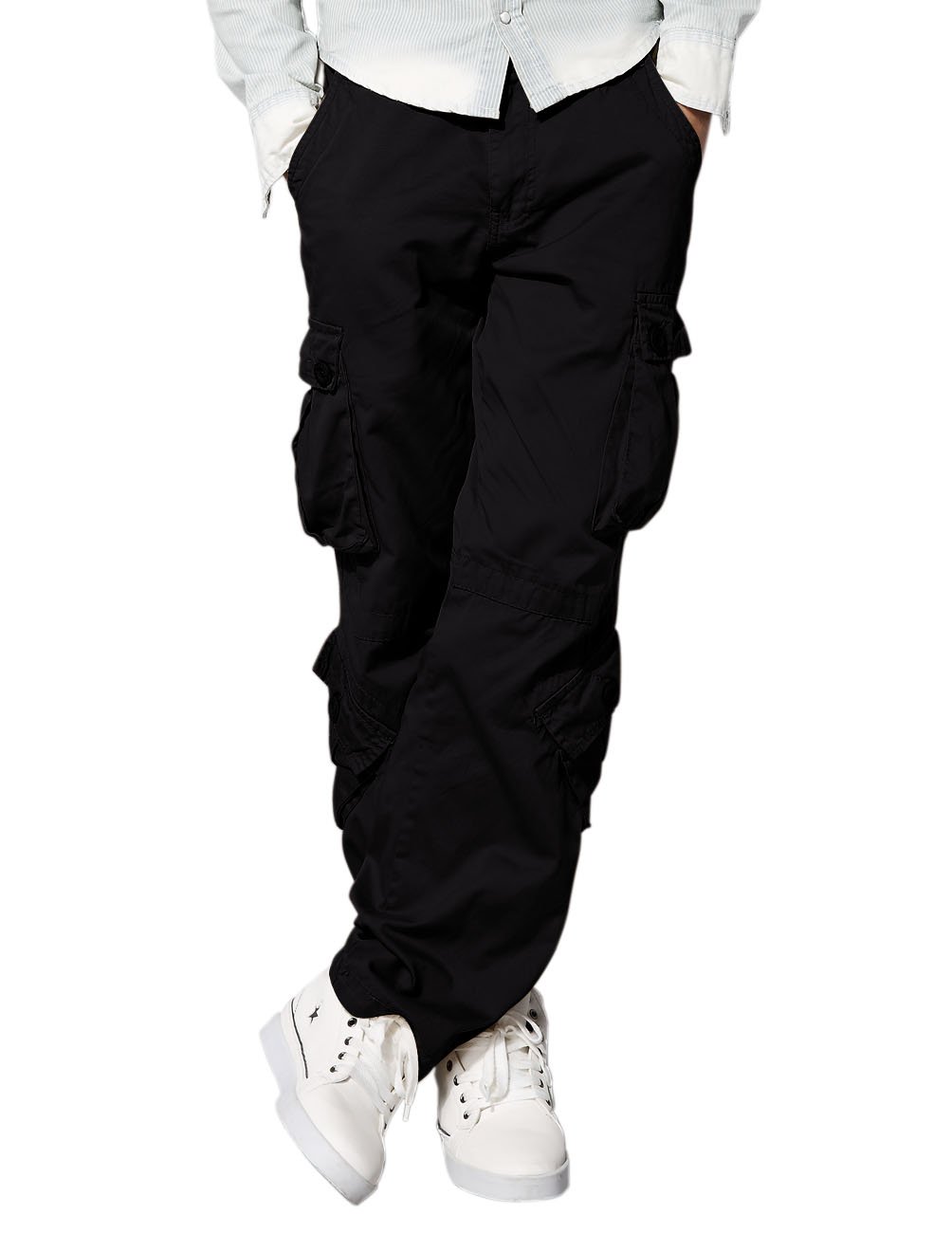 Match Womens Wild Cargo Pants(Black,32)