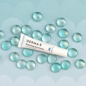 DERMA-E Hydrating Eye Cream – Firming and Lifting Hyaluronic Acid Treatment - Under Eye and Upper Eyelid Cream Reduces Puffiness and Appearance of Fine Lines, 0.5 oz