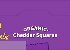 Annie's Organic Cheddar Squares, Baked Cracker Snacks, 7.5 oz