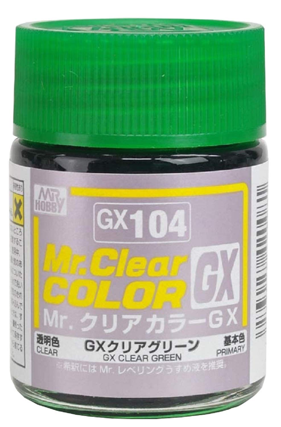 Mr. Hobby GX104 Clear Green 18ml, GSI Mr. Color GX