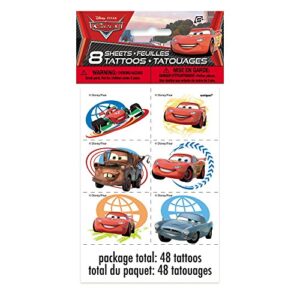 disney cars tattoos, 48ct