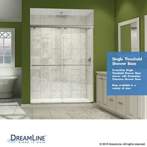 DreamLine SlimLine 30 in. D x 60 in. W x 2 3/4 in. H Right Drain Single Threshold Shower Base in White, DLT-1130602