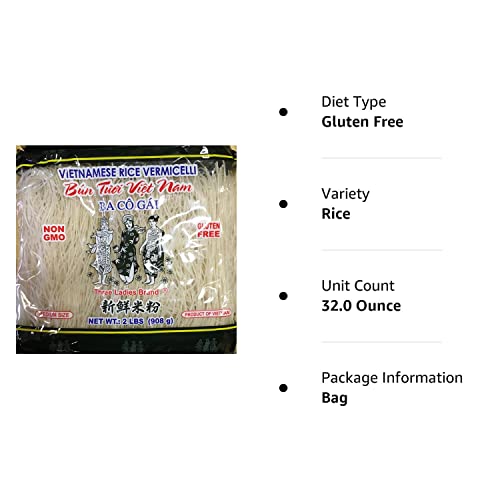 Vietnamese Rice Stick(vermicelli) Three Ladies Brand 2lbs