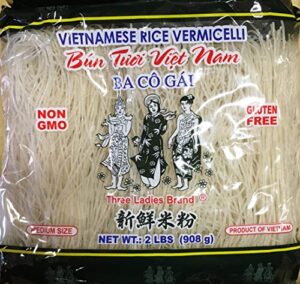 vietnamese rice stick(vermicelli) three ladies brand 2lbs