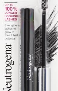 Neutrogena Healthy Lengths Mascara for Stronger, Longer Lashes, Clump-, Smudge- and Flake-Free Mascara with Olive Oil, Vitamin E and Rice Protein, Black 02,.21 oz