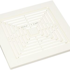 Broan-NuTone BP90 Replacement Grille For 688 Fan , White, 9 In. x 9.25 In. x 0.325 In. with 7.25 and 7.5 in. housing