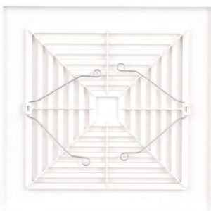 Broan-NuTone BP90 Replacement Grille For 688 Fan , White, 9 In. x 9.25 In. x 0.325 In. with 7.25 and 7.5 in. housing