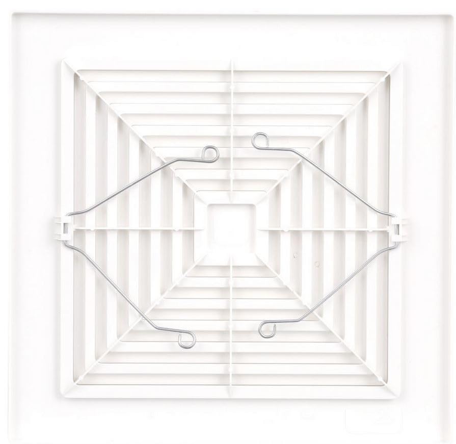 Broan-NuTone BP90 Replacement Grille For 688 Fan , White, 9 In. x 9.25 In. x 0.325 In. with 7.25 and 7.5 in. housing