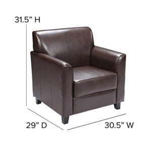 Flash Furniture HERCULES Diplomat Series Brown LeatherSoft Chair