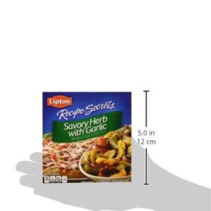 Lipton Recipe Secrets Soup and Dip Mix For a Delicious Meal Savory Herb with Garlic Great With Your Favorite Recipes, Dip or Soup Mix 2.4 Ounce (Pack of 12)