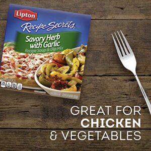 Lipton Recipe Secrets Soup and Dip Mix For a Delicious Meal Savory Herb with Garlic Great With Your Favorite Recipes, Dip or Soup Mix 2.4 Ounce (Pack of 12)