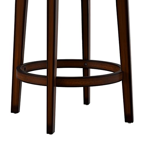 Hillsdale Victoria Swivel Bar Stool, Counter Height, Dark Chestnut