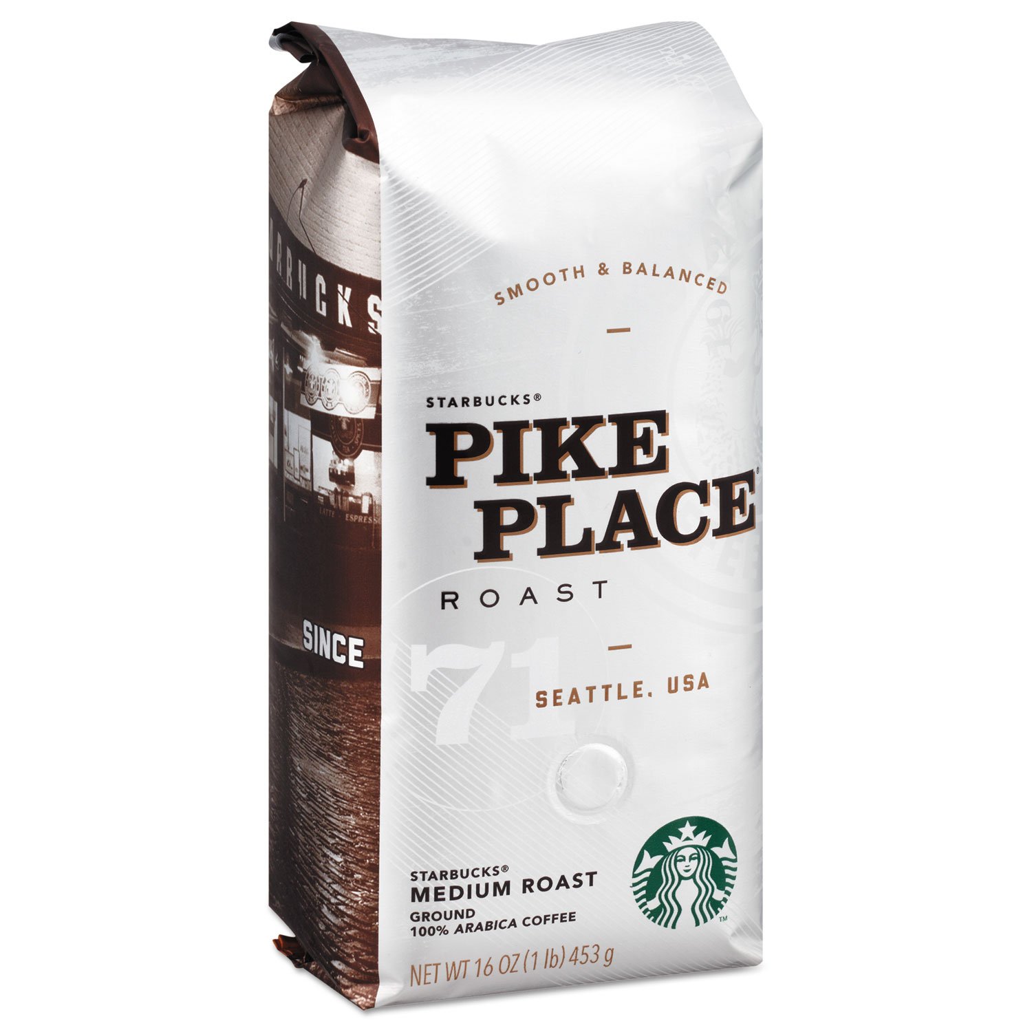 Starbucks 11018186 Coffee Pike Place Ground 1lb Bag