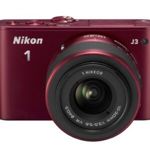 Nikon 1 J3 14.2 MP HD Digital Camera Body Only (Red)