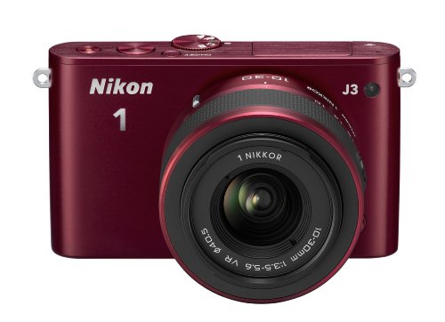 Nikon 1 J3 14.2 MP HD Digital Camera Body Only (Red)