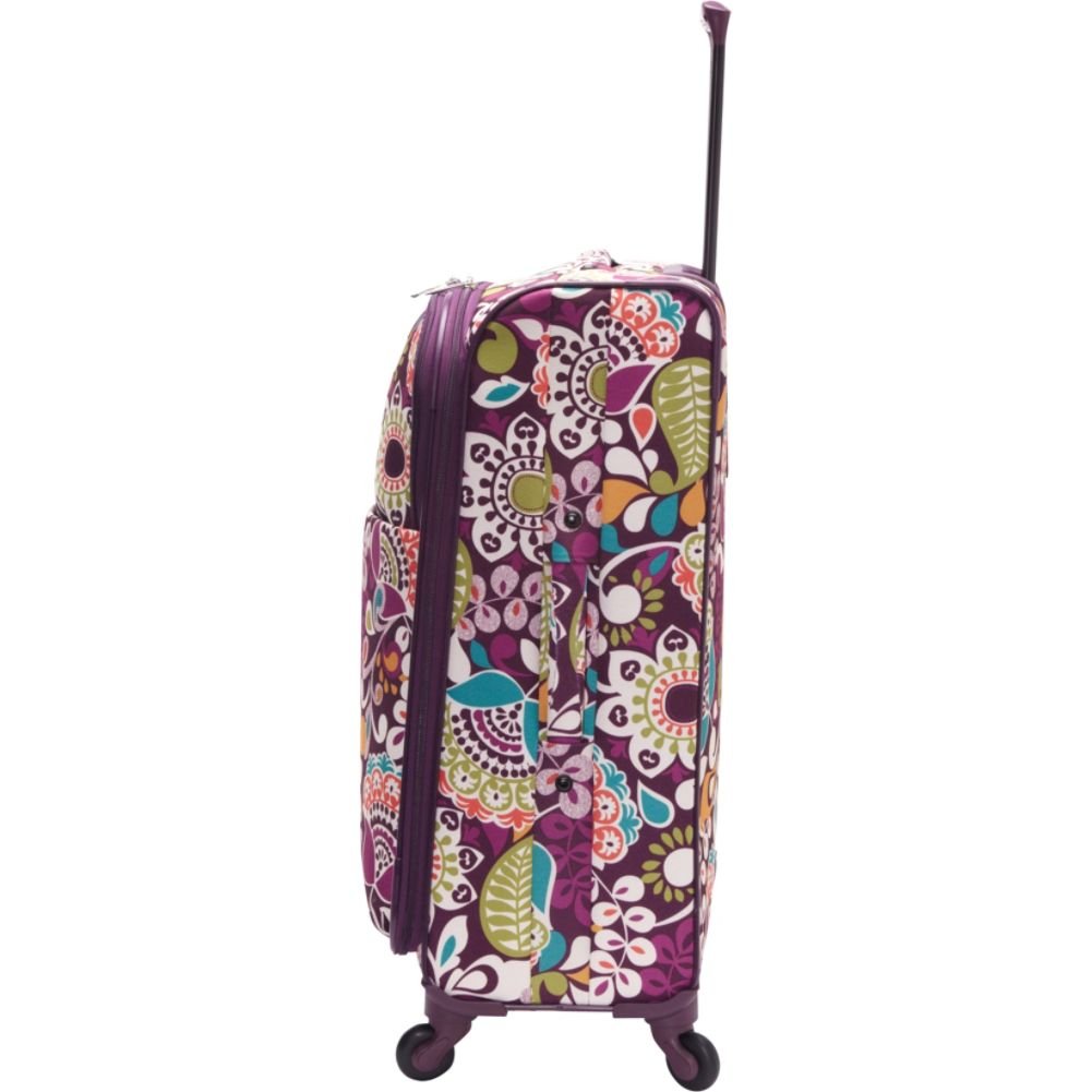 Vera Bradley 27" Spinner Rolling Luggage in Plum Crazy