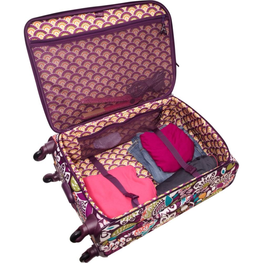 Vera Bradley 27" Spinner Rolling Luggage in Plum Crazy