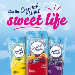 Crystal Light Sugar-Free Fruit Punch Low Calories Powdered Drink Mix 72 Count Pitcher Packets