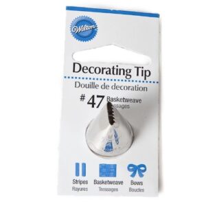 wilton decorating tip basket weave number 47